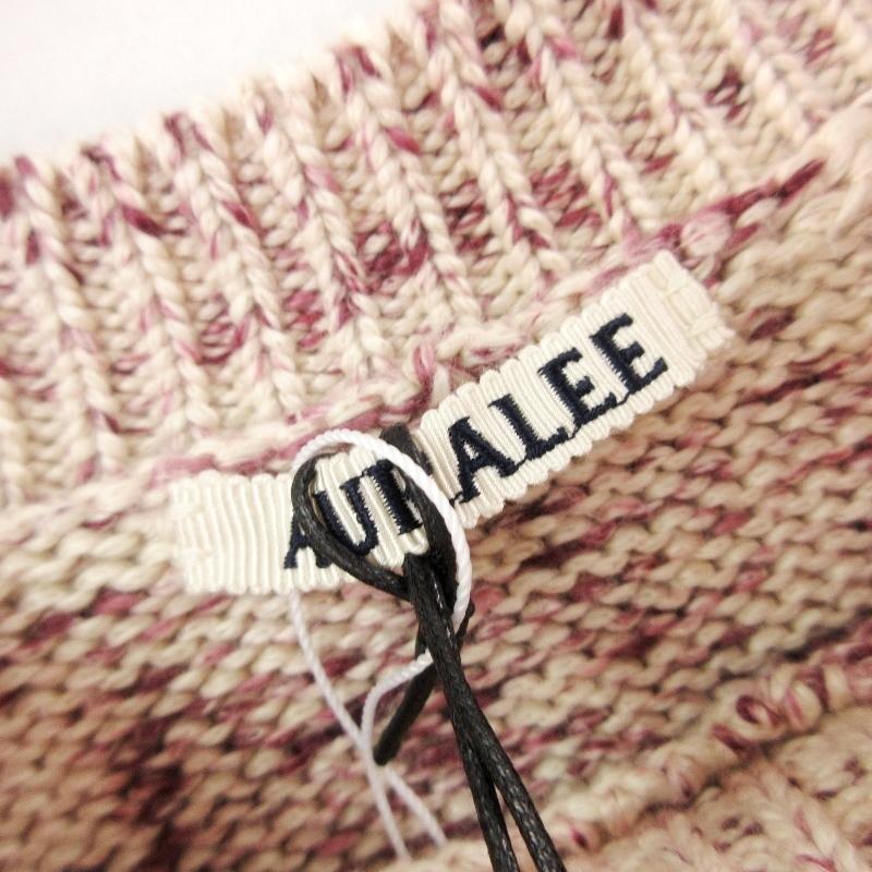 未使用 AURALEE オーラリー SUPER FINE COTTON RESIST DYED KNIT 未使用 AURALEE オーラリー SUPER FINE COTTON RESIST DYED KNIT