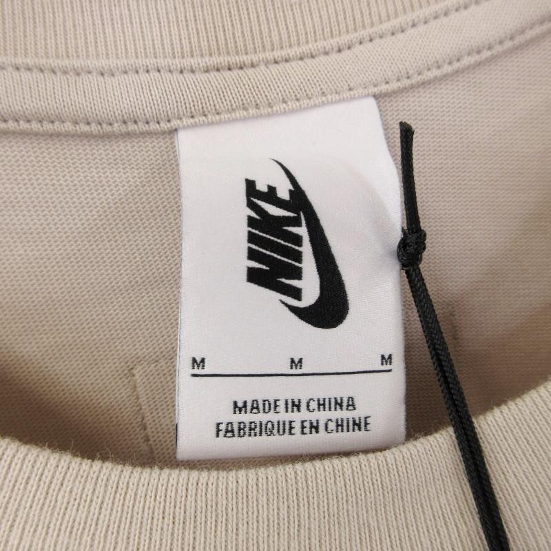 NIKE 未使用 × Fear of God ナイキ フィアオブゴッド 半袖Tシャツ CU4699-140 プリント Tee ベージュ M ...