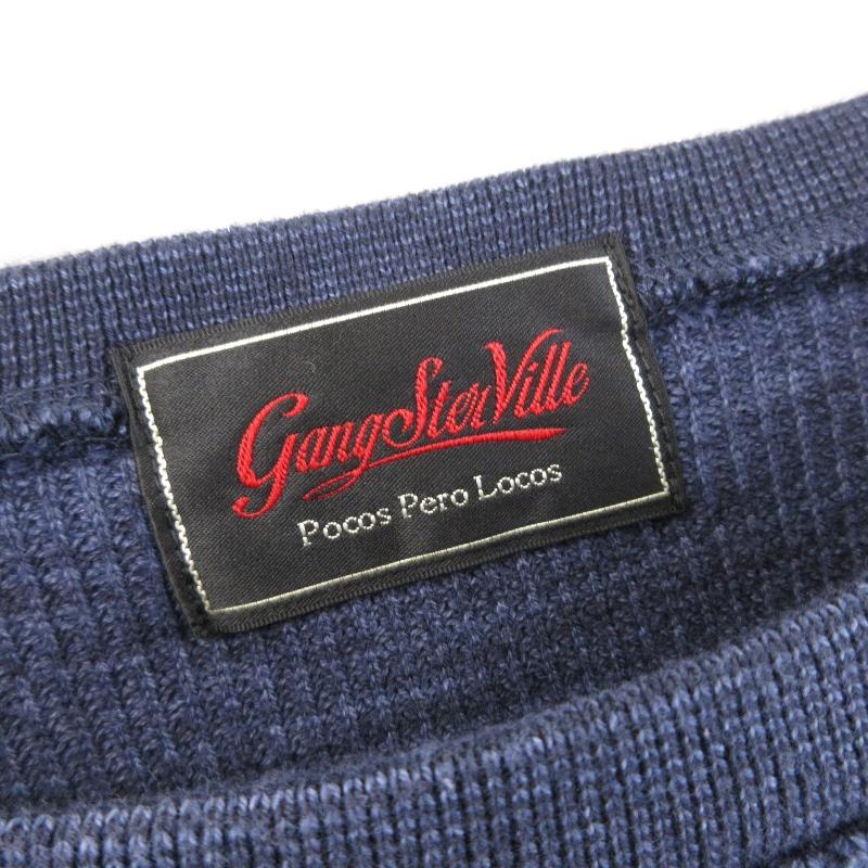 GANGSTERVILLE 未使用 ギャングスタービル 長袖Tシャツ GSV-21-SS-26 THUG - L/S T-SHIRTS ボーダー サーマル ネイビー L 20015696 ...