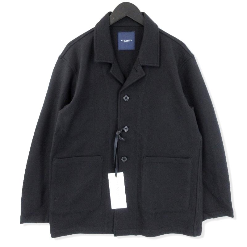 未使用 RAINMAKER レインメーカー ウールジャケット RM212-034 コンプレス COMPRESSED WOOL JACKET 黒 ブラック 4 タグ付き 20015887 : ...