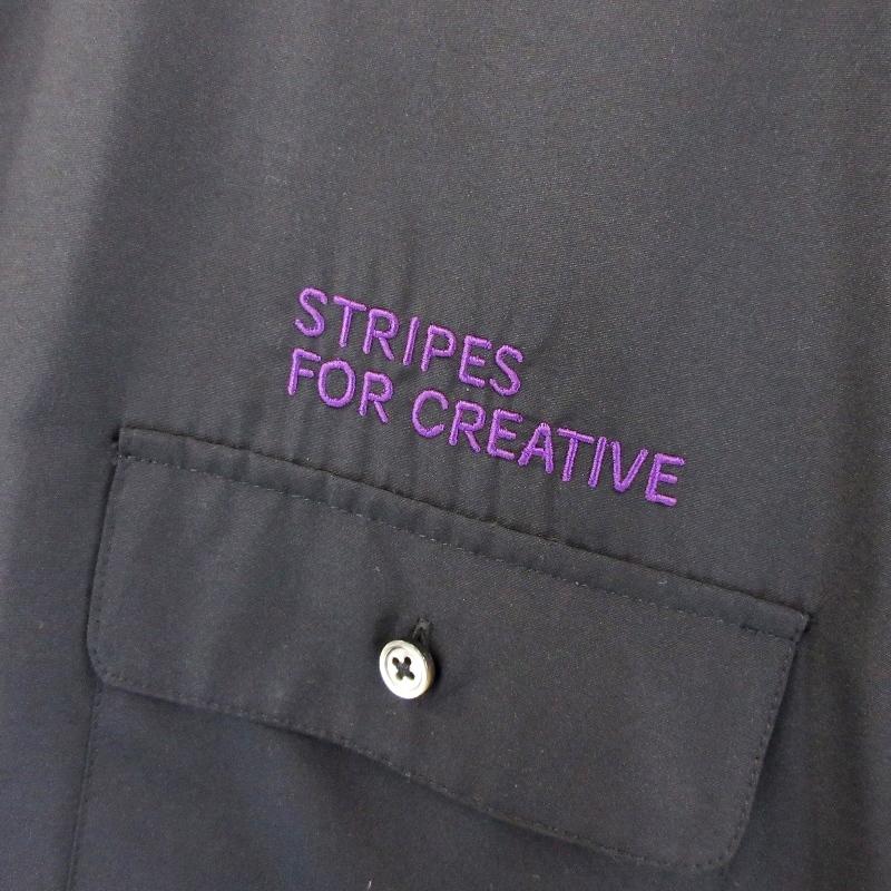 Stripes For Creative ストライプスフォークリエイティブ 半袖シャツ S/S SHIRTS ワークシャツ SFC ブラック ...