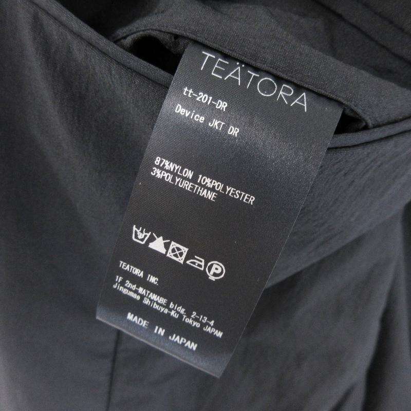 未使用 TEATORA テアトラ デバイスジャケット ドクトロイド TT-201-DR DEVICE JKT DOCTOROID ブラック 黒 ...