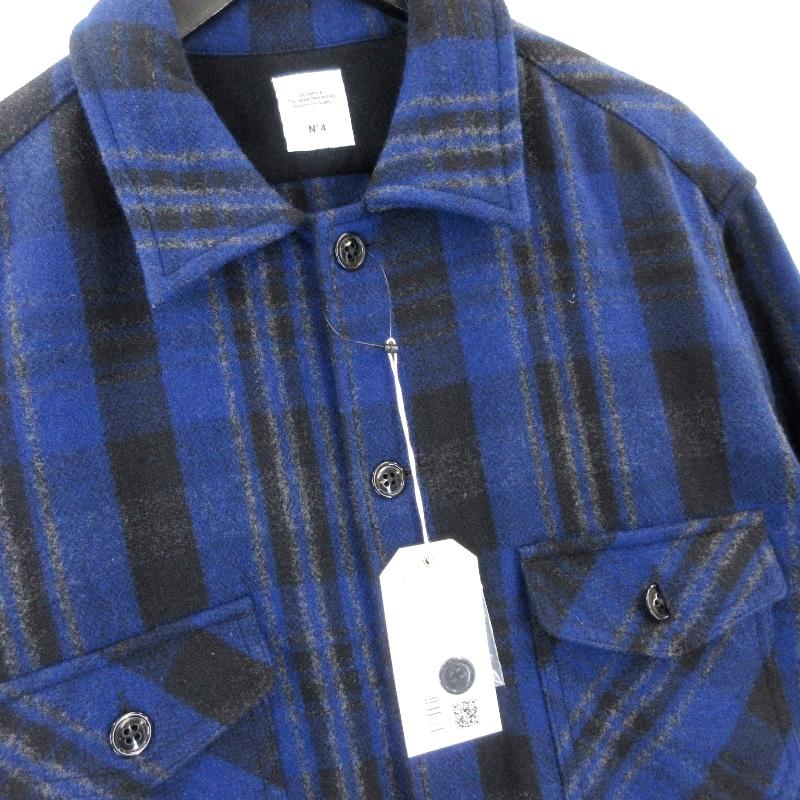 美品 BEDWIN & THE HEARTBREAKERS ベドウィン チェック シャツジャケット 22AB5571 L/S CHECK SHIRT JACKET VRONSKY CPO 青 ...