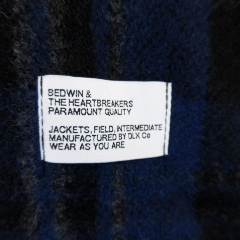 美品 BEDWIN & THE HEARTBREAKERS ベドウィン チェック シャツジャケット 22AB5571 L/S CHECK SHIRT JACKET VRONSKY CPO 青 ...