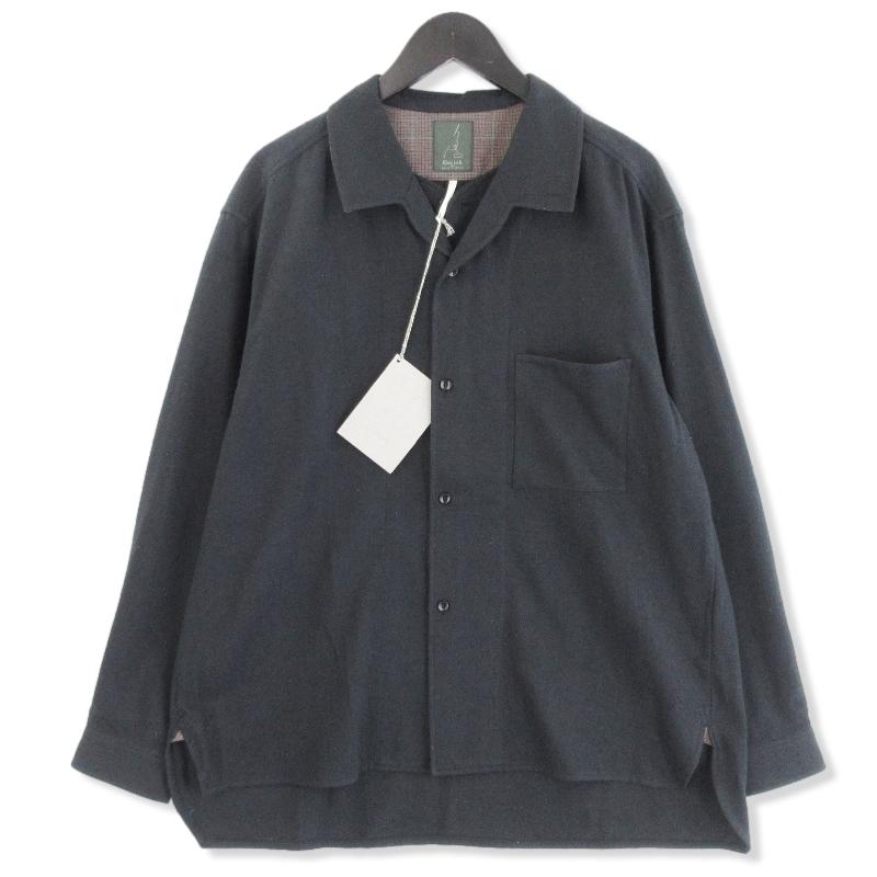 未使用 Gorsch the merry coachman ゴーシュ COTTON SILKNEP LAYERED OPEN COLLAR ...