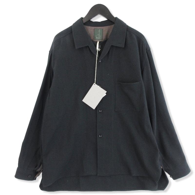 未使用 Gorsch the merry coachman ゴーシュ COTTON SILKNEP LAYERED OPEN COLLAR ...