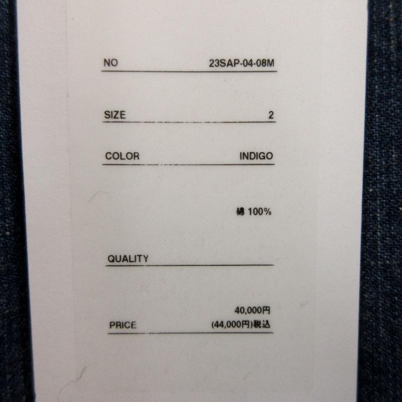 未使用 A.PRESSE アプレッセ 23SS Denim Painter Pants 23SAP-04-08M デニムペインターパンツ ...