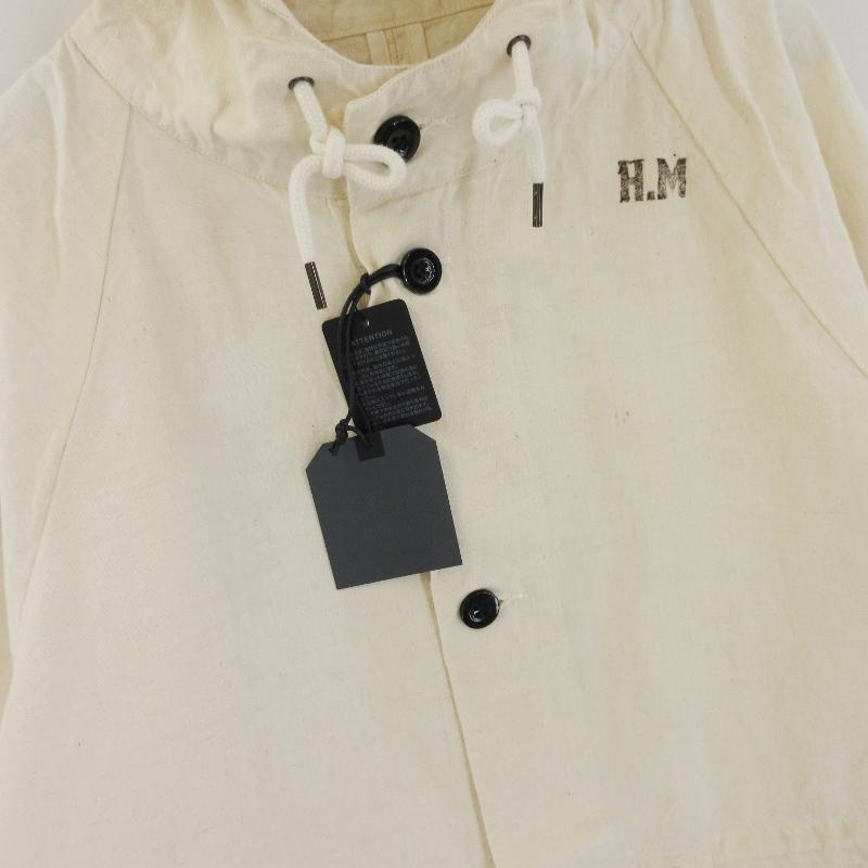 未使用 OUTIL ウティ MANTEAU BIDOS OU-T013 モッズコート M-51 フィールドパーカー ジャケット リネン ECRU 3 タグ付き 20017238 : クラシック ...