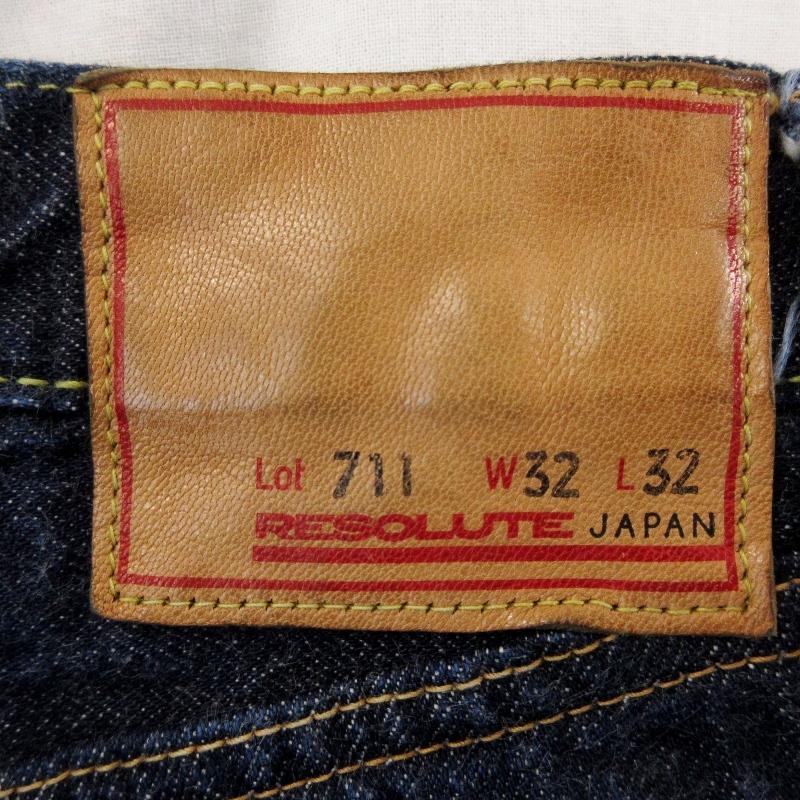 RESOLUTE リゾルト デニムパンツ 711 ワンウォッシュ ボタンフライ セルビッチ 日本製 インディゴ 32 20017365 :20017365:クラシック - 通販 - Yahoo ...