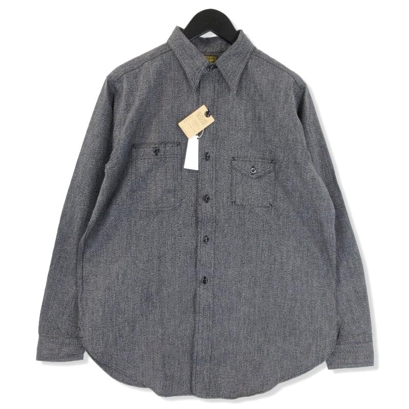 未使用 ANATOMICA アナトミカ ビッグヤンク ワークシャツ 530-541-18 1935 WORK SHIRT BIG YANK ブラック 黒 16 タグ付き 20017475 ...