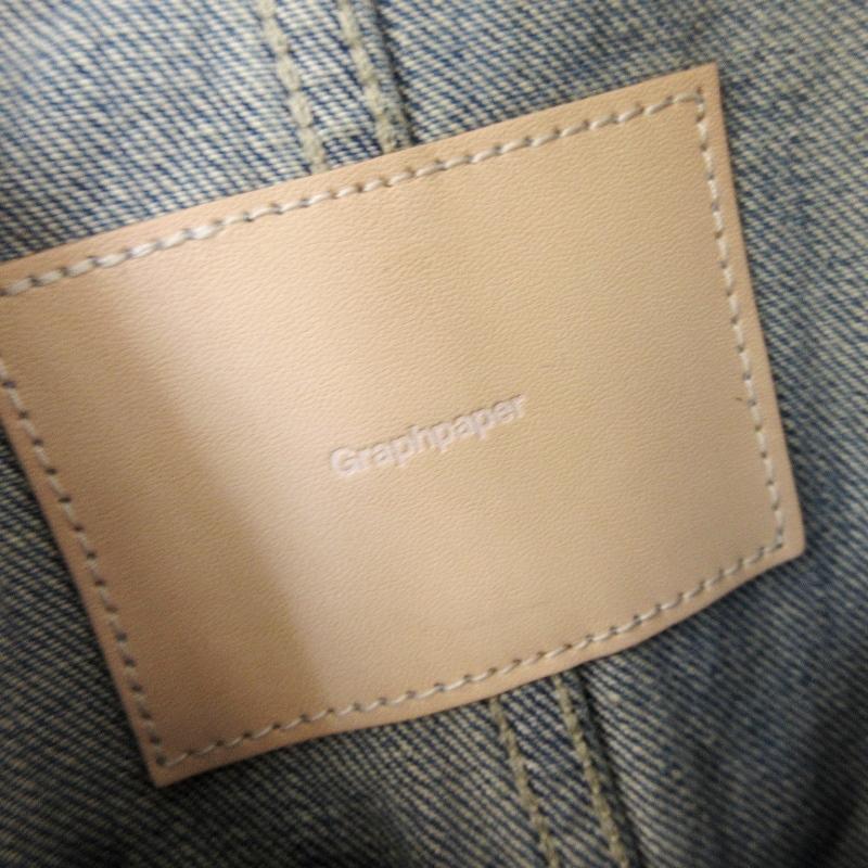 未使用 Graphpaper グラフペーパー デニム カバーオール 23SS GM231-30100LB Selvage Denim Coverall インディゴ L.BLUE 1 ...
