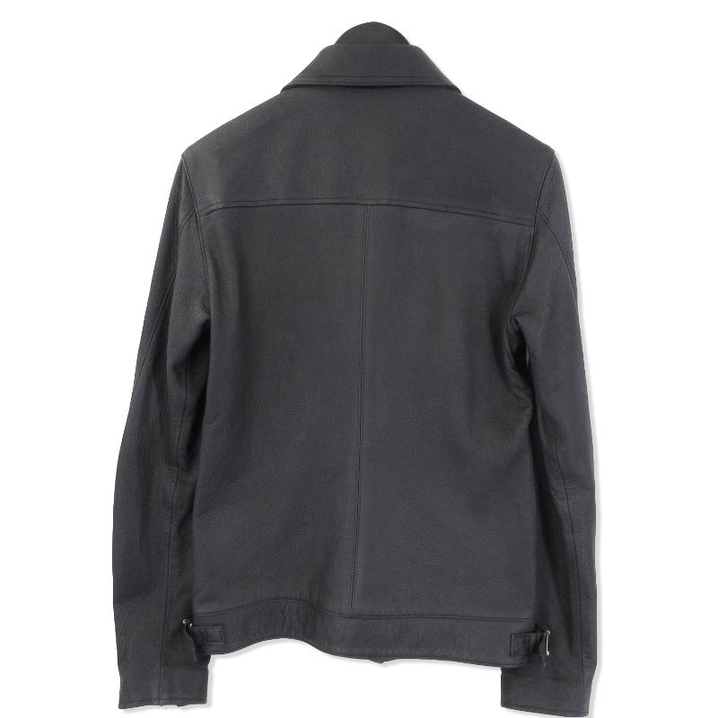 未使用 DELAY by win&sons ディレイ バイ ウィンアンドサンズ シングルライダースジャケット DW14-JK-001 ディア ...