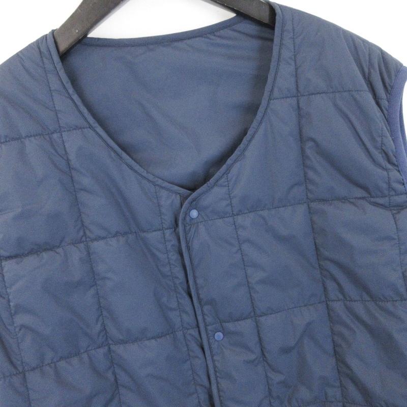 未使用 FreshService フレッシュサービス 23AW PERTEX QUANTUM REVERSIBLE PADDING VEST FSW-23-DW-177 NAVY L タグ付き ...