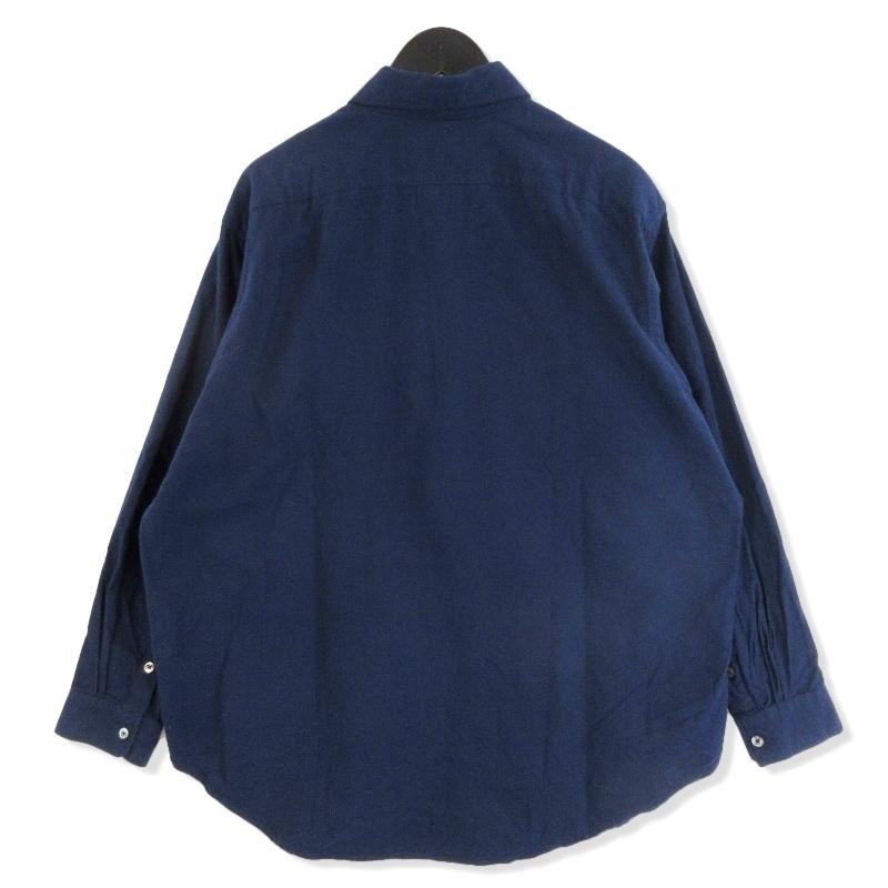 REVERBERATE リバーバレイト 長袖ワークシャツ FLANNEL SHIRT フランネルシャツ ネイビー 38 タグ付き ...