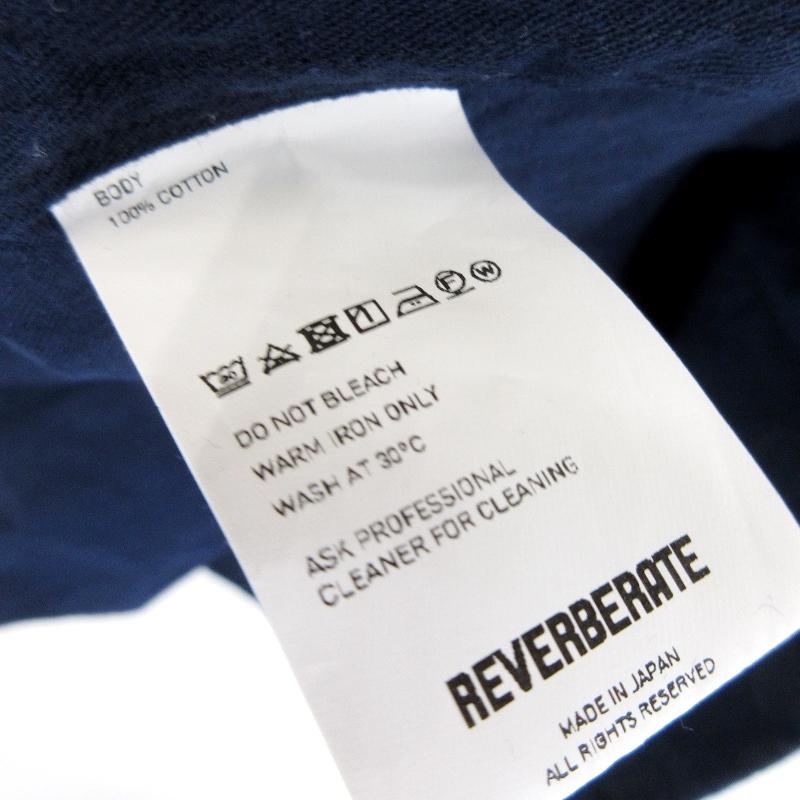 REVERBERATE リバーバレイト 長袖ワークシャツ FLANNEL SHIRT フランネルシャツ ネイビー 38 タグ付き ...