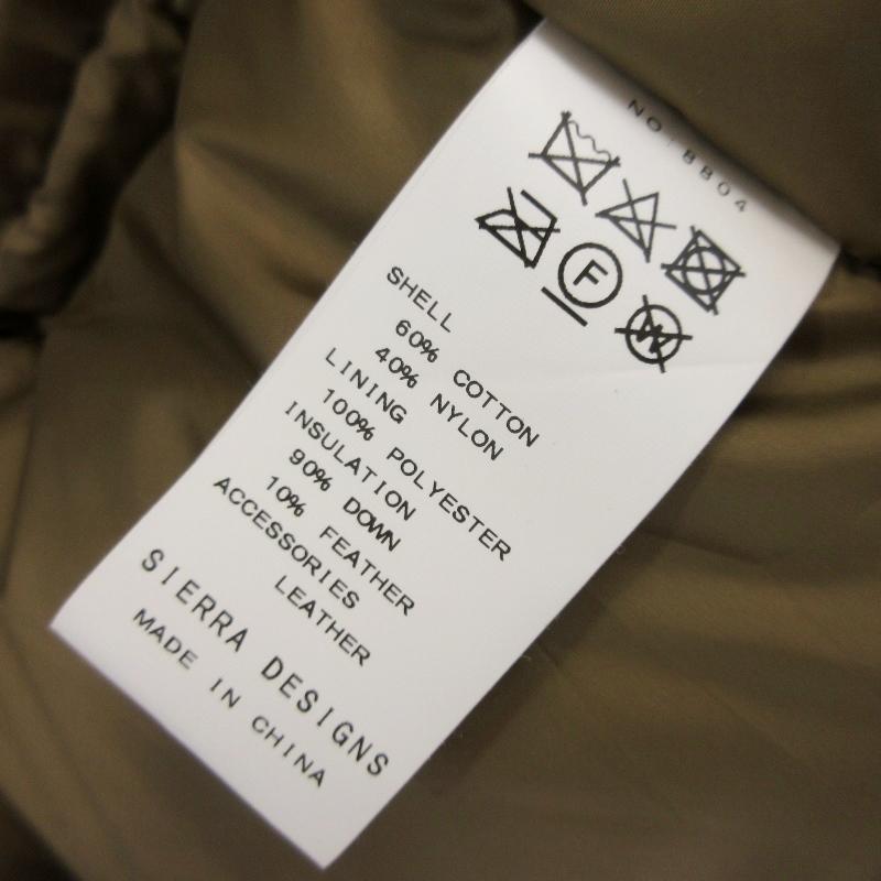 SIERRA DESIGNS シエラデザインズ ダウンジャケット INYO JACKET 8804 インヨージャケット 60/40クロス MIDNIGHT M 20018378 : クラシック ...