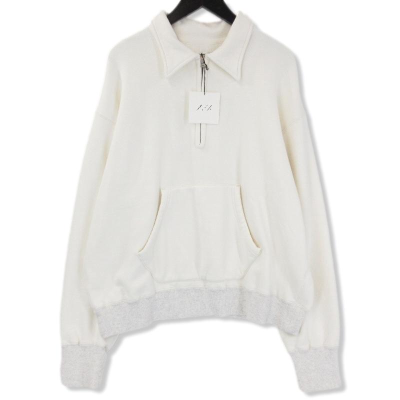 美品 saby サバイ ハーフジップスウェット 23A-061110 TYPE 60s HALF ZIP SWEAT プルオーバー ホワイト 白 M タグ付き 20018462 : ...