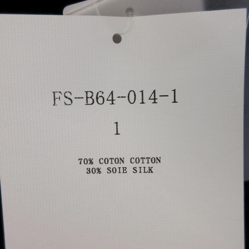 美品 Yohji Yamamoto ヨウジヤマモト C/S FLOWER COLOR FLOUNCE SHORT SLV BLOUSE FS-B64-014-1 24SS ブラック 黒 1 ...