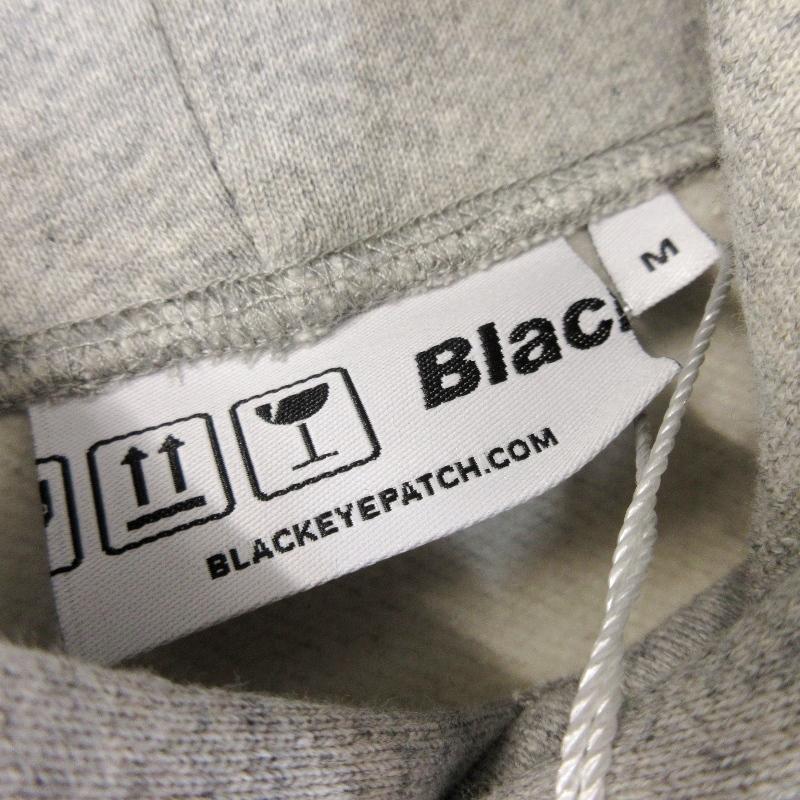 未使用 BlackEyePatch ブラックアイパッチ プルオーバーパーカー BEPFW21TP27 21AW OG LABEL HOODIE レーベル ロゴ H.GRAY M ...