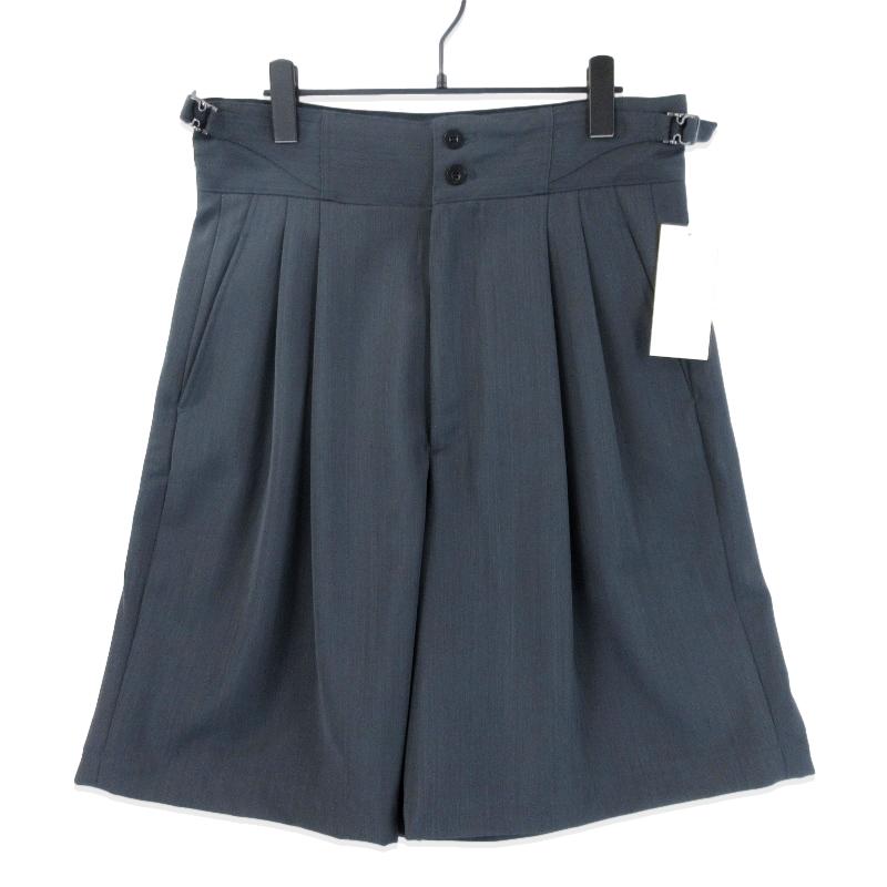 未使用 IRENISA イレニサ TWO TUCKS WIDE SHORTS IH-24SS-P031-ND 2タックス ワイドショーツ CHARCOAL 2 タグ付き 20019066 ...