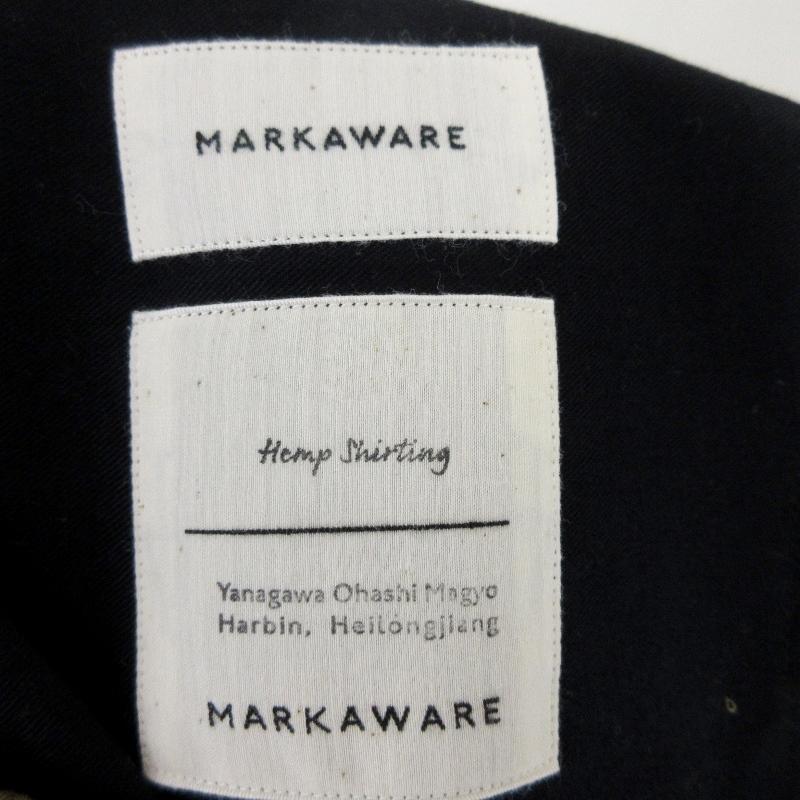未使用 MARKAWARE マーカウェア ペグトップトラウザーズ A21A-08PT01C 21SS PEGTOP EASY TROUSERS HEMP カーキ 1 タグ付き 20019465 ...