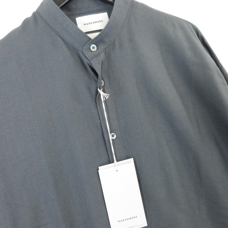 未使用 MARKAWARE マーカウェア オーガニックウールチェックヴィエラ パジャマシャツ A23C-11SH03C ブルーグレー 2 タグ付き 20019672 : クラシック - 通販 ...
