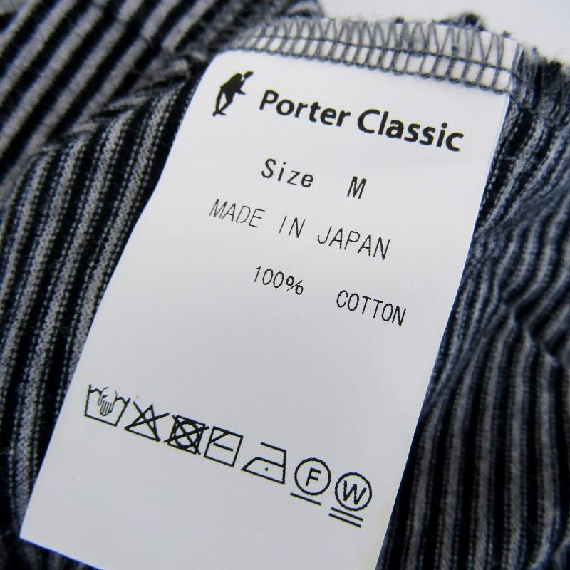 PORTER CLASSIC Porter Classic ポータークラシック ビートニク ボーダーTシャツ PC-006-2786 BEATNIK BORDER T-SHIRT グレー ...
