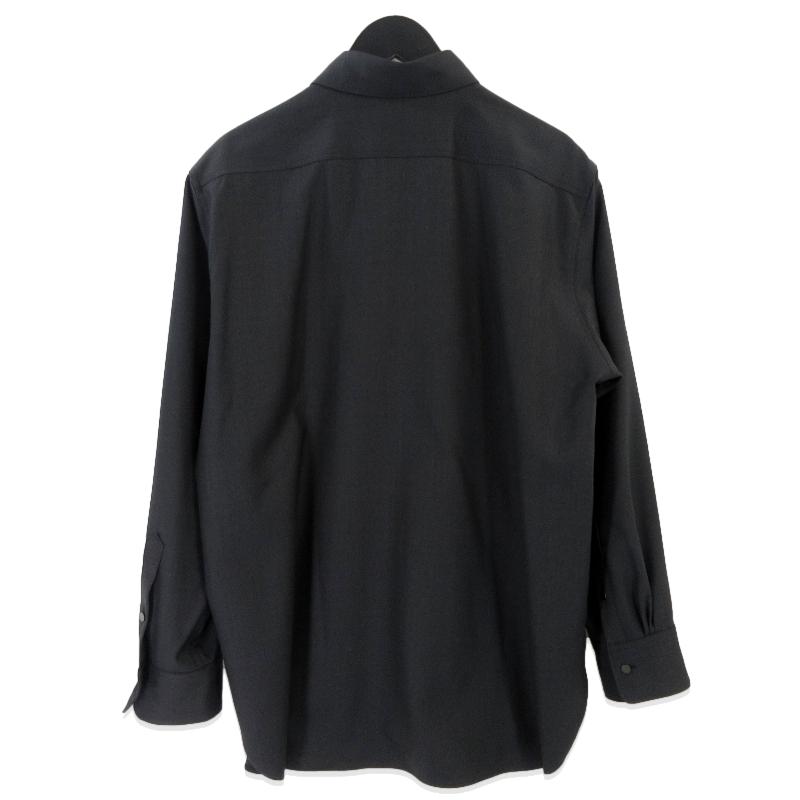 未使用 IRENISA イレニサ ORNAMENTAL FLY FRONT SHIRT IH-24FW-B006-ND8 レギュラーカラー シャツ DARK CHARCOAL 3 タグ付き ...