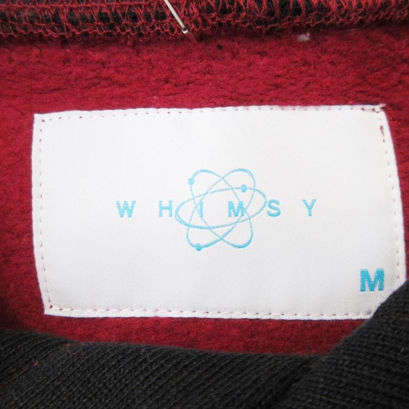 未使用 WHIMSY ウィムジー プルオーバーパーカー WMS-23AW2-010 SOCKS PANELED HOODIE バーガンディ M タグ付き 22000456 : クラシック ...