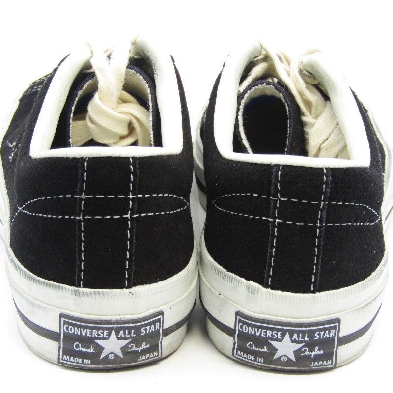CONVERSE コンバース 23cm ONE STAR MADE IN JAPAN ワンスター ローカット スエード 日本製 ブラック 黒 22000861 : クラシック - 通販 ...