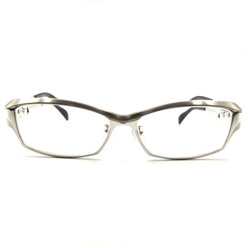 SAMURAI SHO サムライ翔 メガネフレーム SS-J204 仁 No.37 2019モデル スクエア #1/シルバー 度入り メガネ 眼鏡 サングラス 中古 24000079 ...