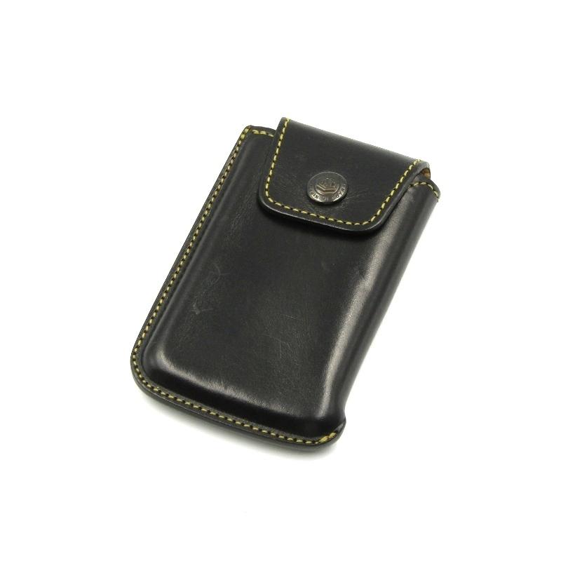 TACHIO タチオ カードケース 95 B.L. ブライドルレザー 日本製 ブラック 黒 レザー 本革 中古 24000526 ...