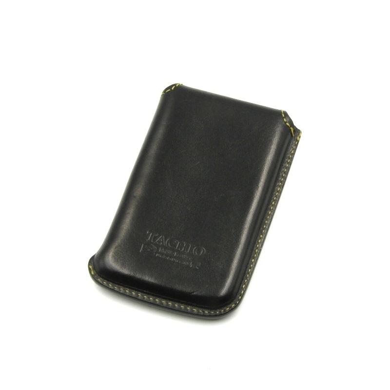 TACHIO タチオ カードケース 95 B.L. ブライドルレザー 日本製 ブラック 黒 レザー 本革 中古 24000526 ...