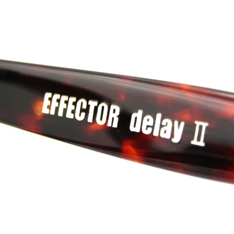 EFFECTOR 未使用 エフェクター サングラス delay II ディレイ2 サーモント ブロウ 8mm厚生地 日本製 TUR/トータス メガネ 眼鏡 中古 24000567 ...