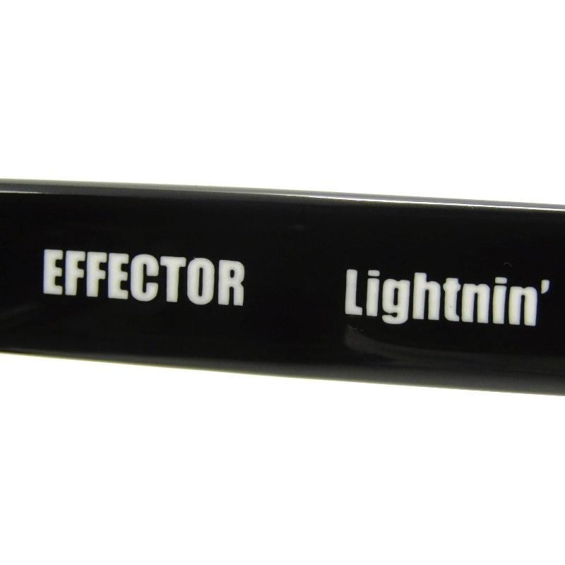 未使用 EFFECTOR エフェクター サングラス Lightnin ライトニン BLUESシリーズ ウェリントン 日本製 ブラック 黒 メガネ 眼鏡 中古 24000917 : ...