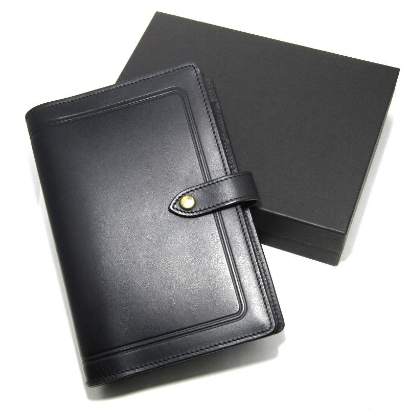 LUGGAGE LABEL 未使用 ラゲッジレーベル システム手帳 912-03242 システムバインダー ブラック 黒 24001415 ...