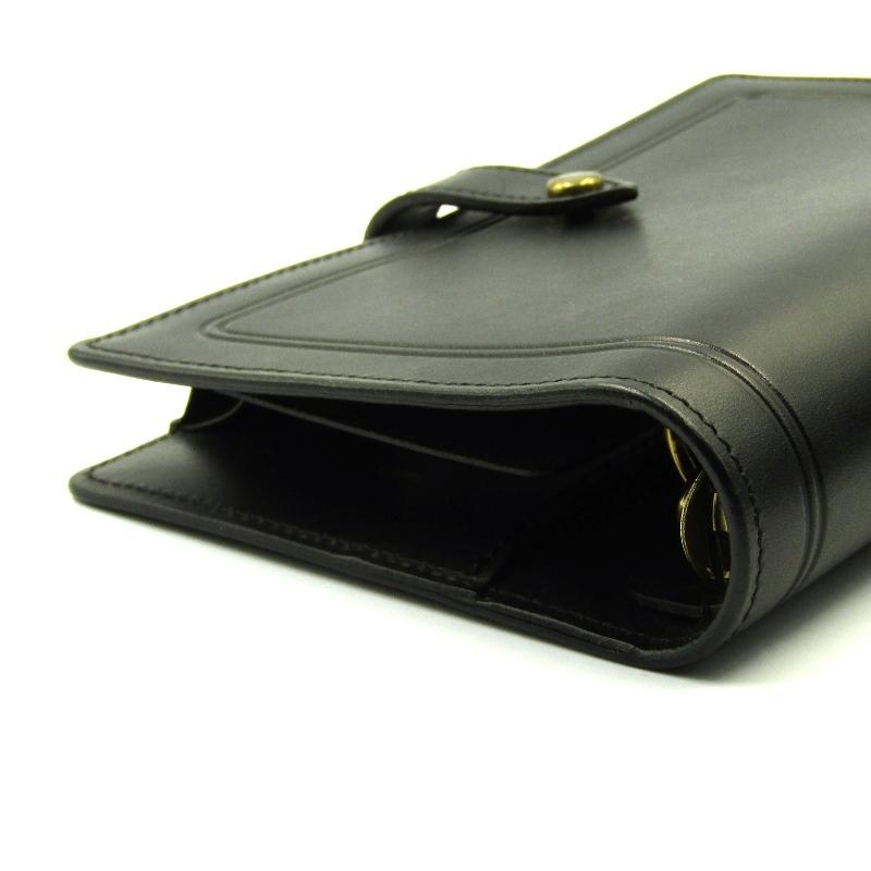 LUGGAGE LABEL 未使用 ラゲッジレーベル システム手帳 912-03242 システムバインダー ブラック 黒 24001415 ...