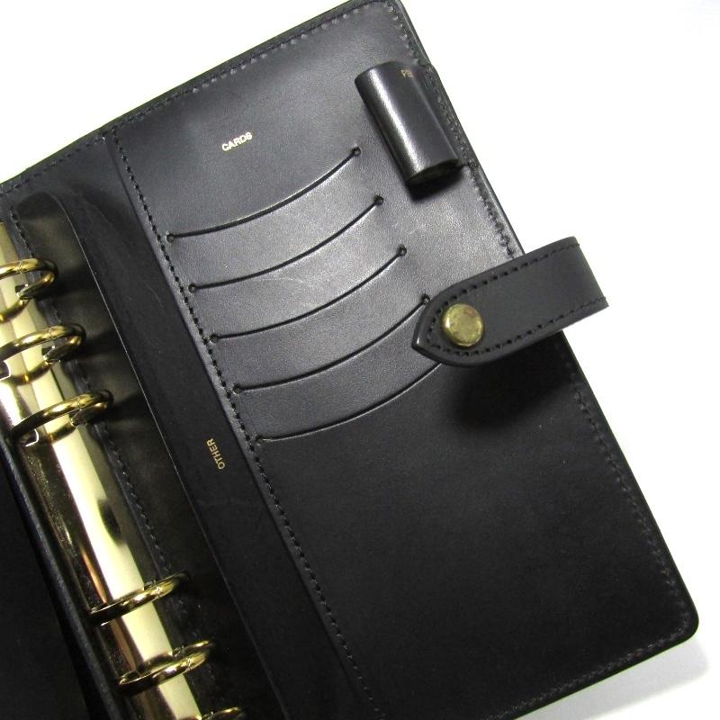 LUGGAGE LABEL 未使用 ラゲッジレーベル システム手帳 912-03242 システムバインダー ブラック 黒 24001415 ...