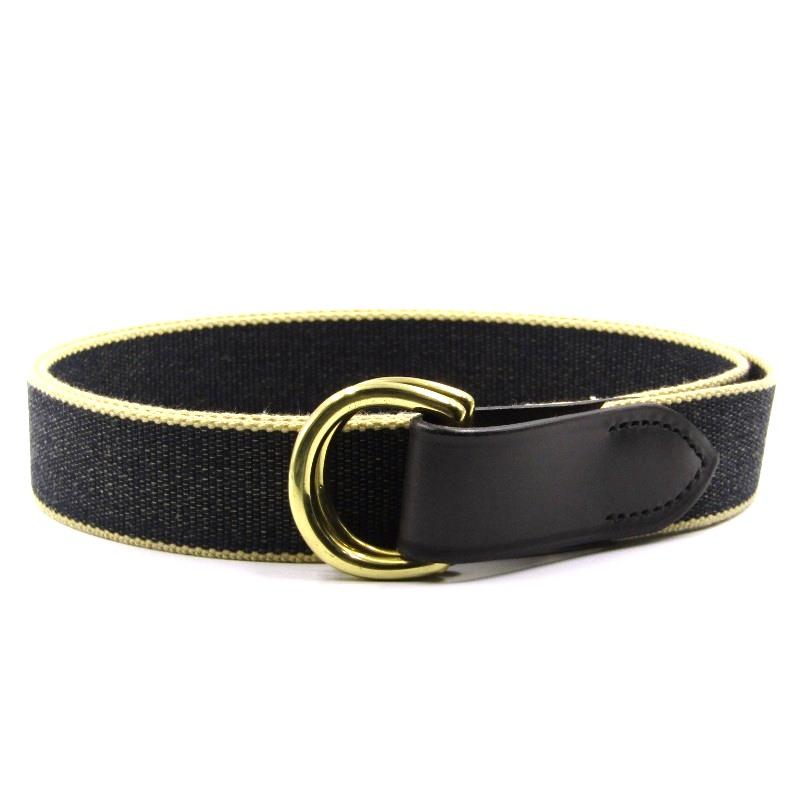 未使用 HERALDIC BELTS ヘラルディックベルト ベルト Ring Belt SEDGWICK社 ブライドルレザー キャンバス ...