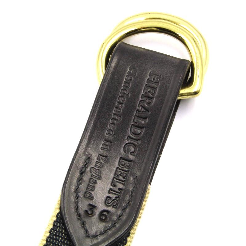 未使用 HERALDIC BELTS ヘラルディックベルト ベルト Ring Belt SEDGWICK社 ブライドルレザー キャンバス ...