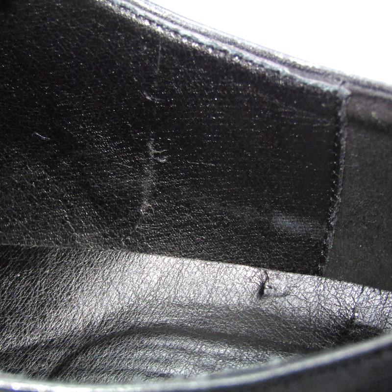 美品 TETE HOMME テットオム 42EEE キャップトゥ T6910 カウレザー 内羽根 ストレートチップ ブラック 黒 ...