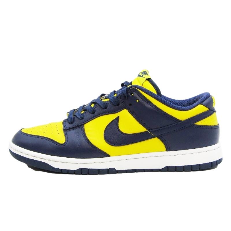 NIKE 美品 ナイキ 29cm DUNK LOW RETRO DD1391-700 ダンク ミシガン VARSITY MAIZE/MIDNIGHT NAVY 24002619 : クラシック ...