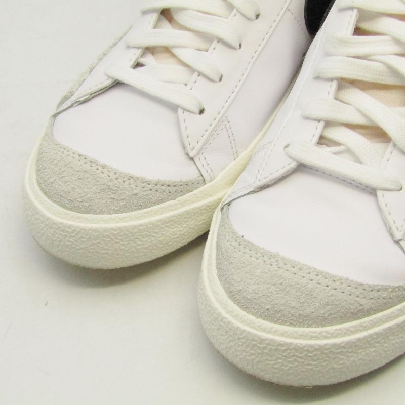 NIKE 美品 ナイキ 28cm BLAZER MID 77 VINTAGE BQ6806-100 ブレザー ミッド WHITE/BLACK ...