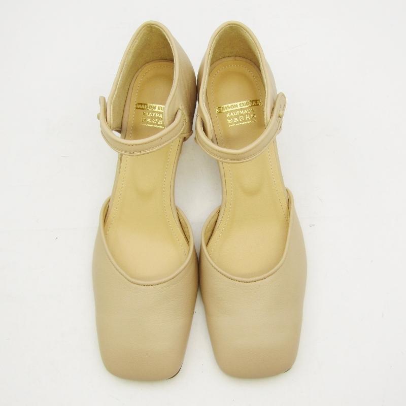 未使用 MAISON EUREKA メゾンエウレカ 36 アンクル ストラップ サンダル 237 スクエアトゥ NUDE 24002690 : クラシック - 通販 - Yahoo!ショッピング