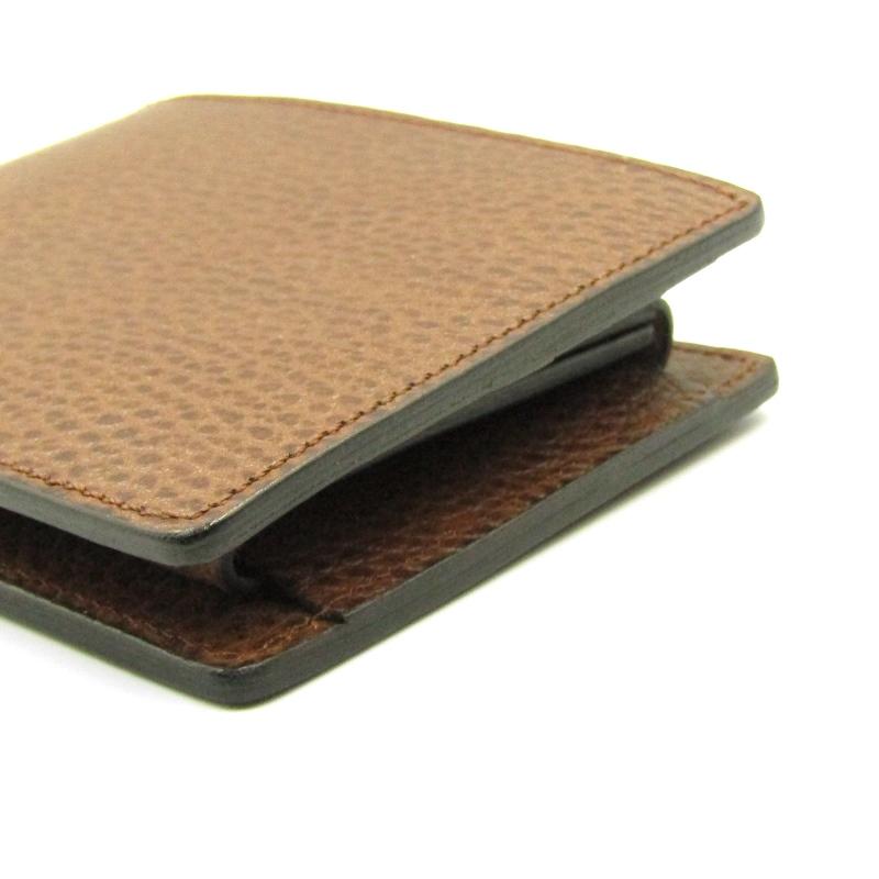 美品 ONE OVER 1/1 ワンオーバーワン 二つ折り財布 日本製 小銭入れ付 二つ折り ブラウン 24002909 : クラシック ...