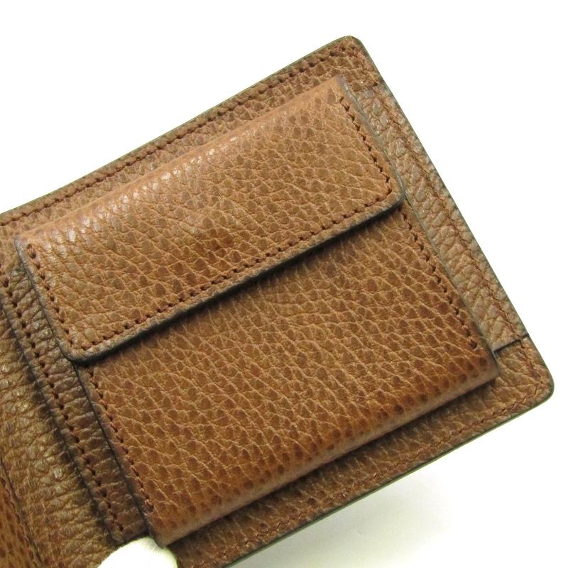 美品 ONE OVER 1/1 ワンオーバーワン 二つ折り財布 日本製 小銭入れ付 二つ折り ブラウン 24002909 : クラシック ...