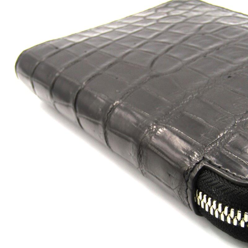 美品 ITTI イッチ ミドルウォレット ITTI-WLT-002.5-H CRISTY STUFFING MID WLT .5 Hcp社 クロコ 内装RAPTO JP ブラック 黒 ...