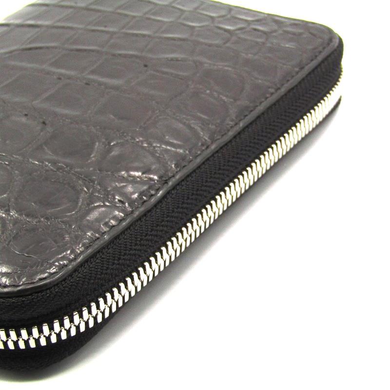 美品 ITTI イッチ ミドルウォレット ITTI-WLT-002.5-H CRISTY STUFFING MID WLT .5 Hcp社 クロコ 内装RAPTO JP ブラック 黒 ...