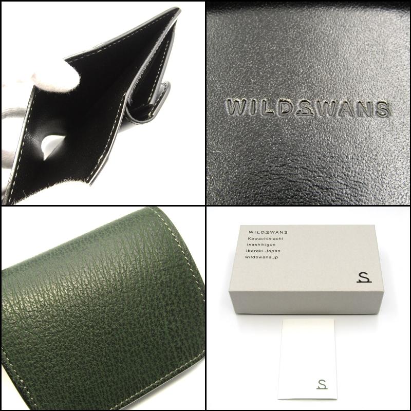 WILDSWANS 美品 ワイルドスワンズ 二つ折り財布 シェーブルシュリー CASA カーサ ミニ財布 内装サドルプルアップ グリーン 24003464 : クラシック - 通販 ...