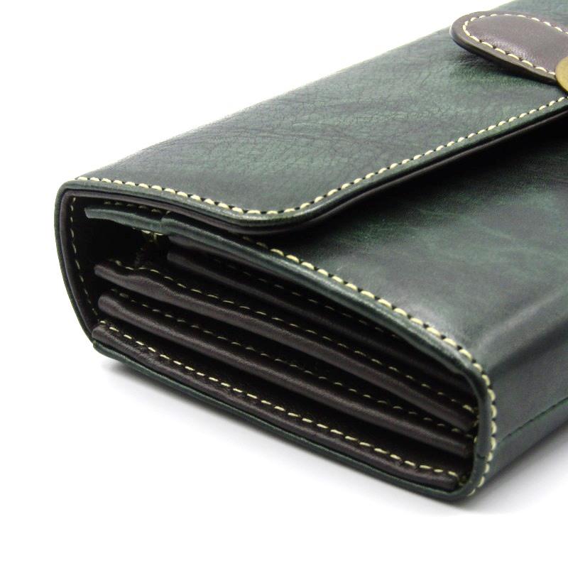 美品 AinSoph アインソフ 長財布 DA585-HWM 差込み錠 牛革 ロングウォレット GN 24003574 : クラシック - 通販 - Yahoo!ショッピング